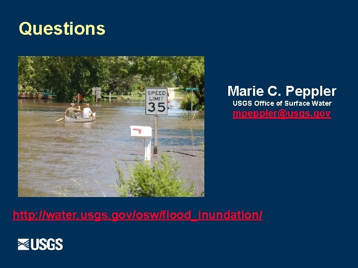 Flood Inundation Mapping Program Project needs overview Marie