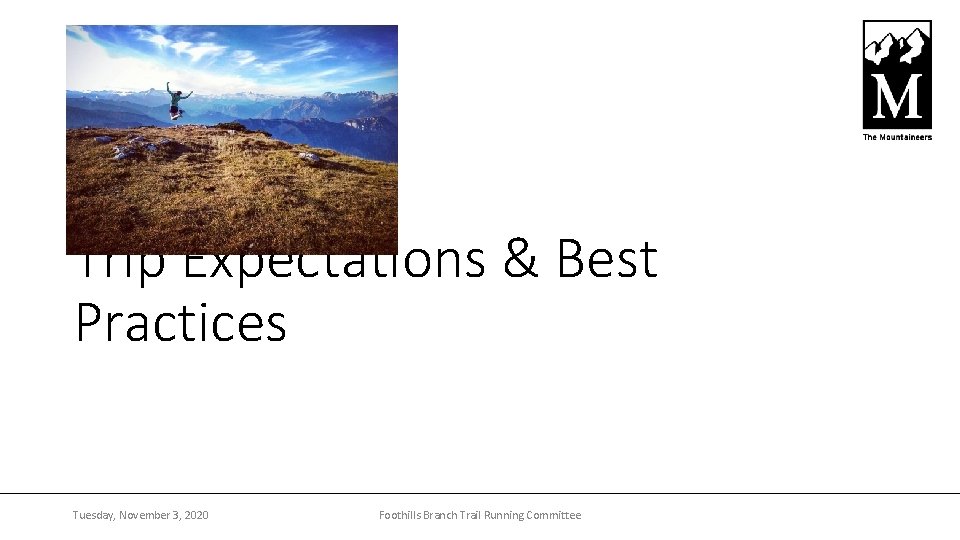 New Trail Running Leader Seminar Frontcountry Sponsored by