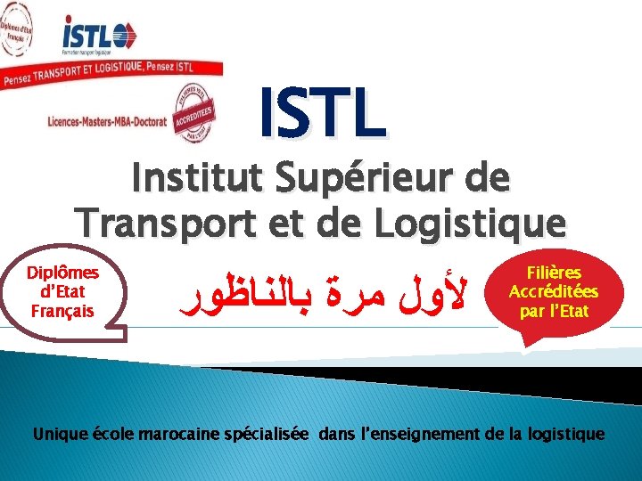 ISTL Institut Suprieur de Transport et de Logistique
