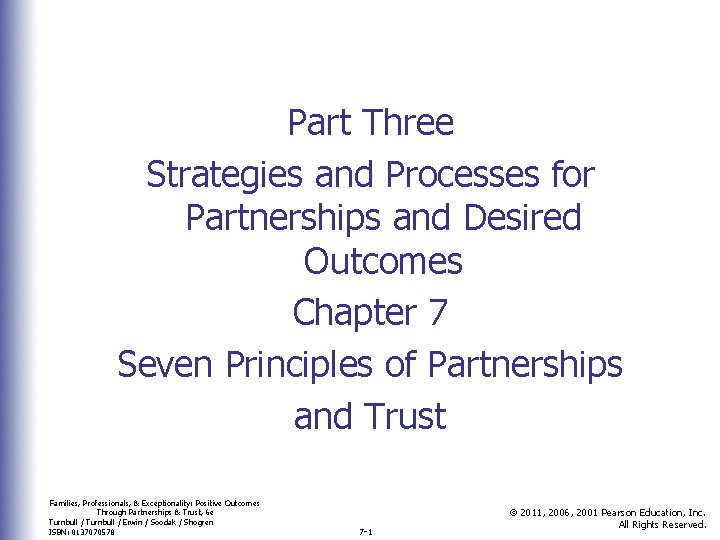 Part Three Strategies and Processes for Partnerships and