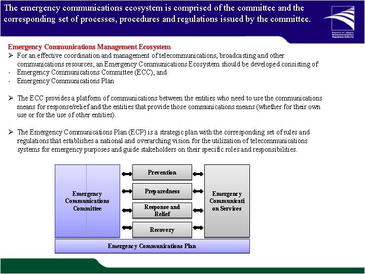 Proposal for an Emergency Communications Framework In Lebanon