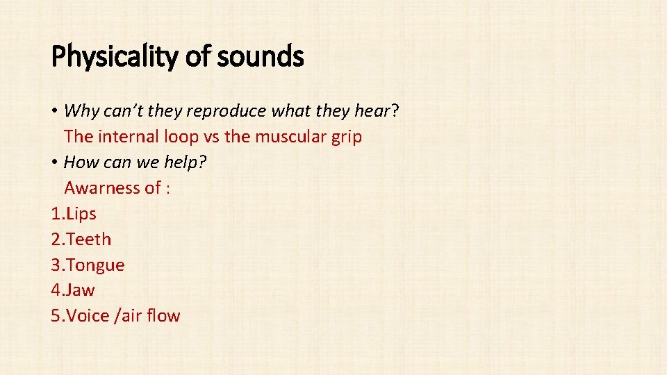 The physicality of sounds and the phonemic chart