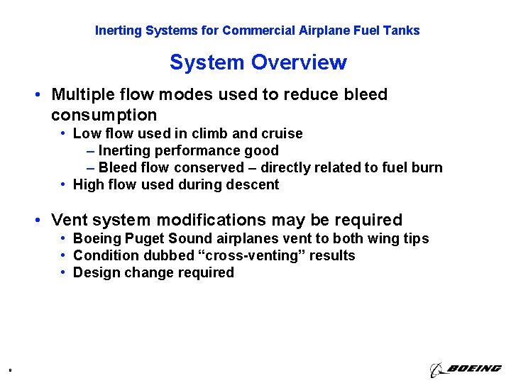 Inerting Systems for Commercial Airplane Fuel Tanks Alan