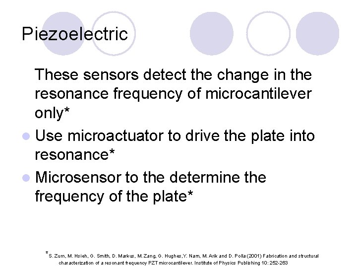Microcantileverbased Biodetection Alan Ben Sylvester Principle of ...