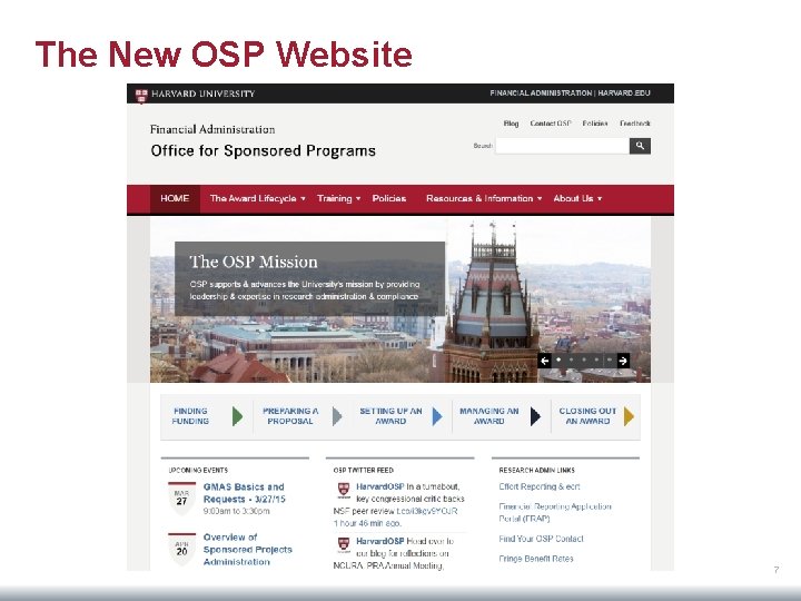 The New OSP Website Social Media Eric Dorman