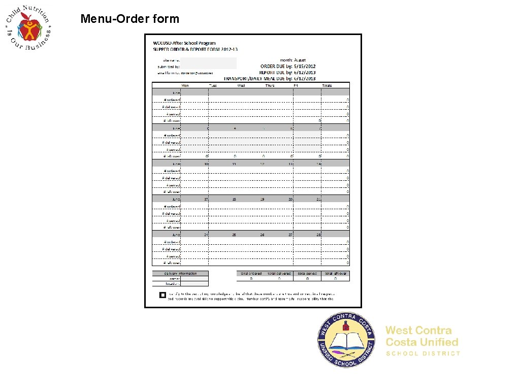 After School Supper Program Laurie Pennings MS RD