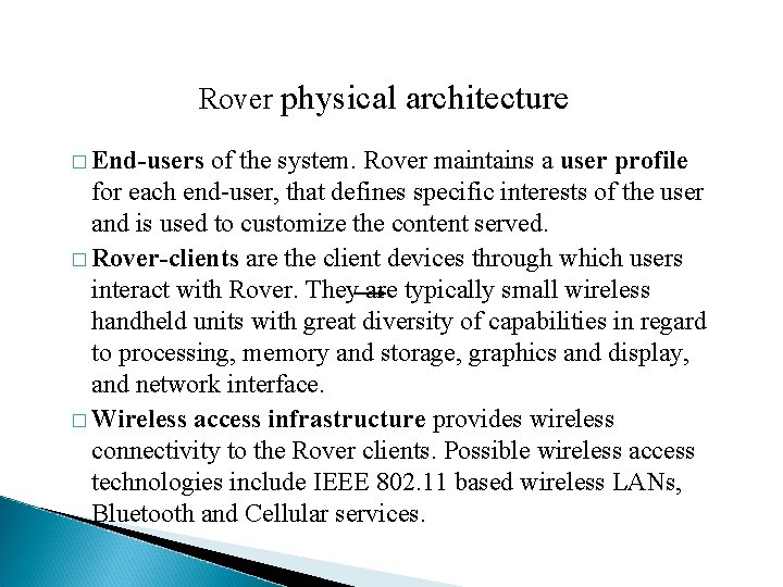 Rover Technology Enabling Scalable Location Aware Computing Wireless