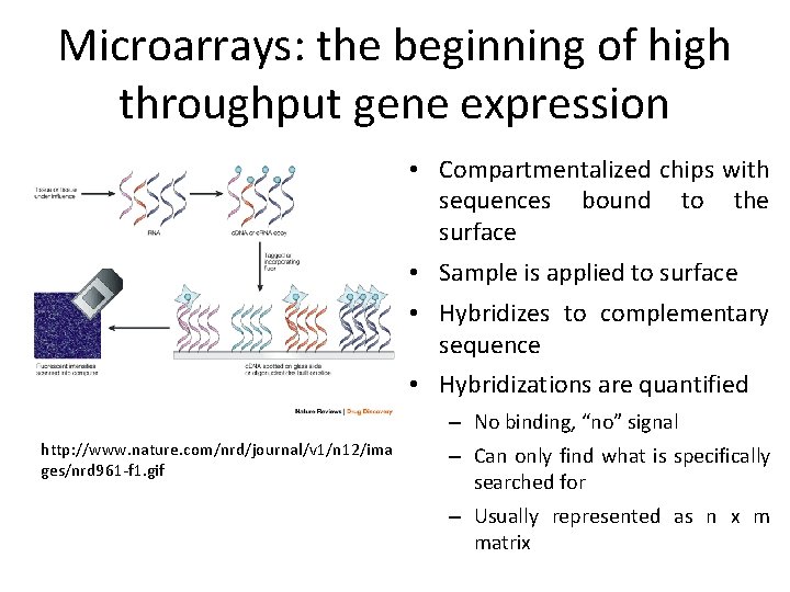 Gene expression databases Sean Eddy Ph D Outline