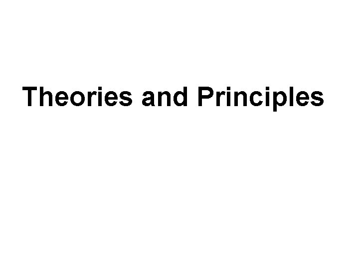 Theories and Principles A Key concept Commonsense Morality