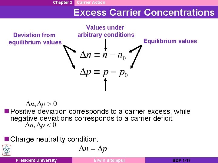 Semiconductor Device Physics Lecture 4 Dr Ing Erwin