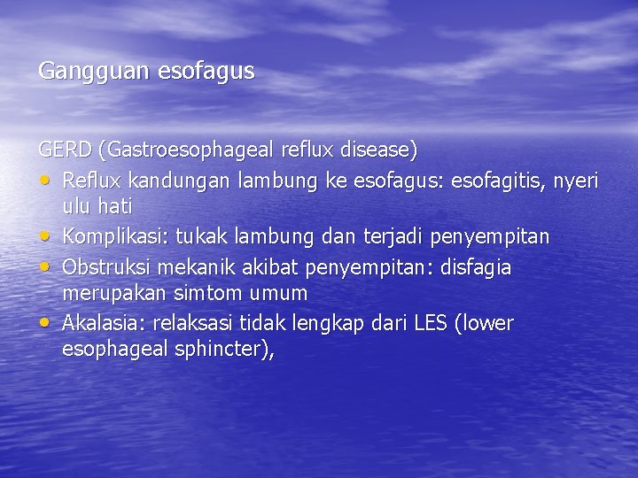 TERAPI DIET PADA GANGGUAN SALURAN PENCERNAAN Prof dr