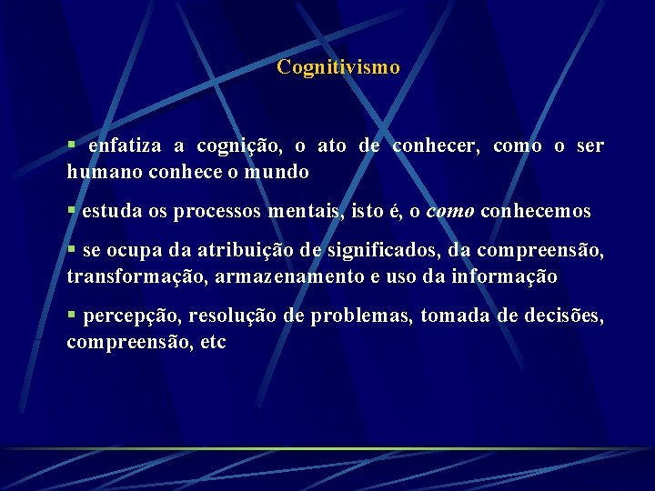 Teorias de Aprendizagem Introduo Profa Cibelle Celestino Silva