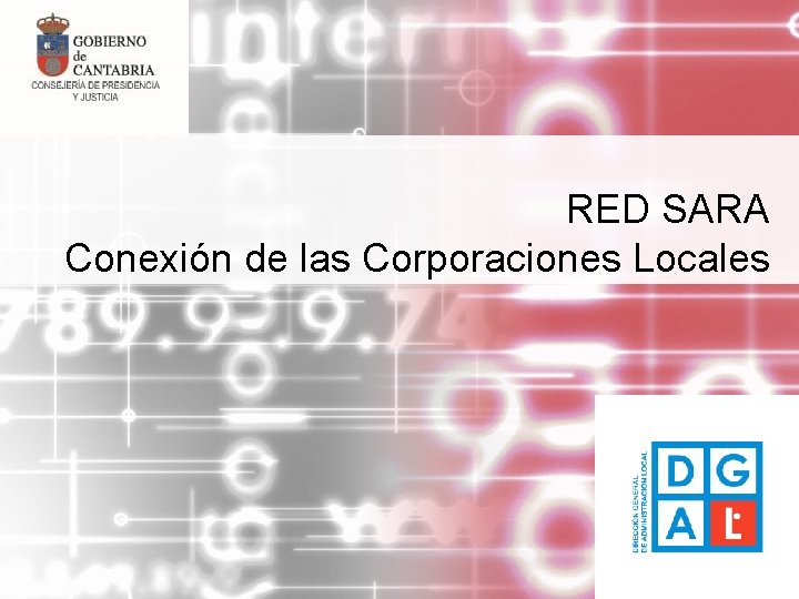 RED SARA Conexin de las Corporaciones Locales Red