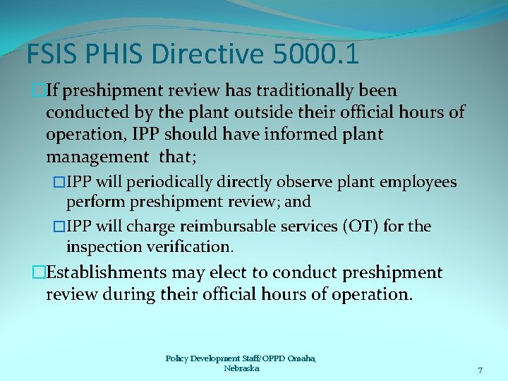 FSIS Notice 74 13 REVIEW OF RECORDS DURING