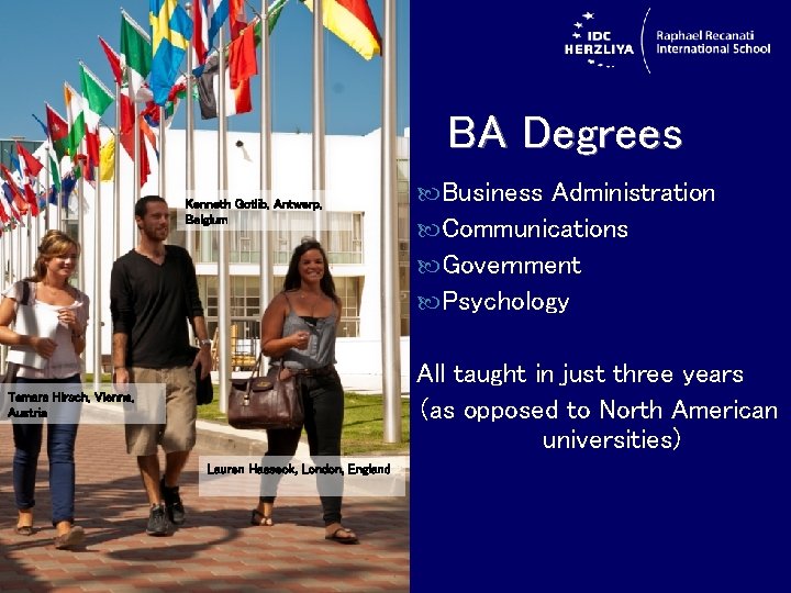 IDC Herzliya The Facts Established 1994 by Prof