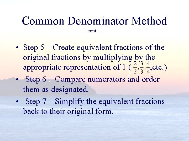 Ordering and Comparing Integers Decimals and Fractions Number
