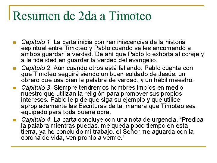 Epstolas Pastorales del Apstol Pablo A Timoteo y