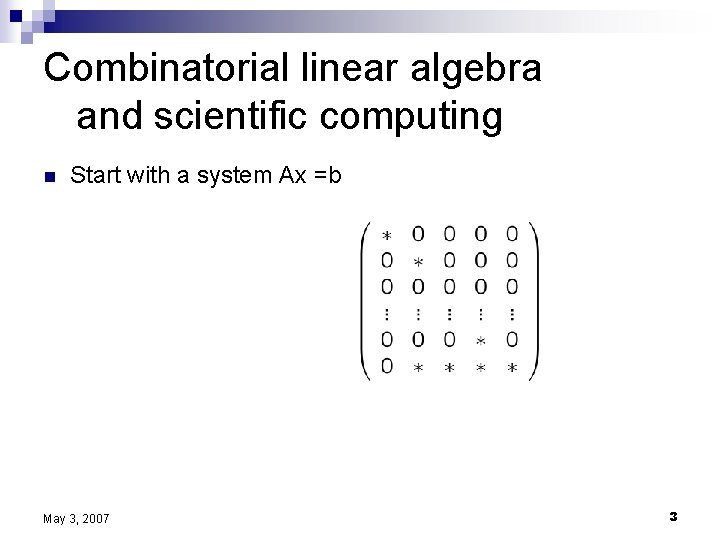 Algebraic and combinatorial tools for optimal multilevel algorithms