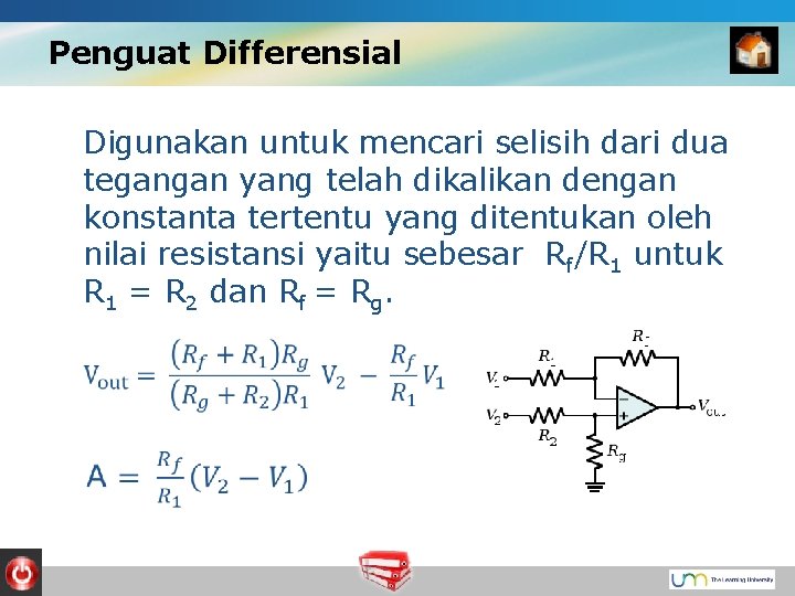 Penguat Operasional Opamp LOGO Menu Utama Pengertian Opamp