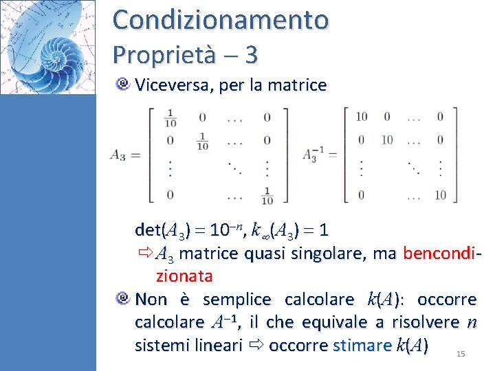 Metodi numerici per la risoluzione di sistemi lineari