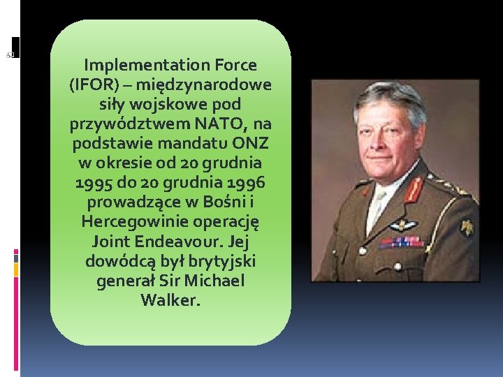MISJE POKOJOWE NATO W3 Operacje pokojowe to operacje