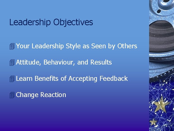 Life Styles Inventory Description by Others Leadership Objectives