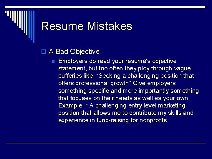 Resume Mistakes Writing a winning resume Resume Mistakes