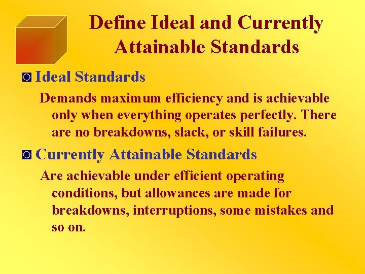 Management Accounting The Cornerstone for Business Decisions Standard