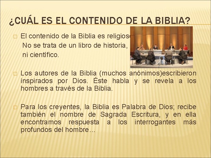 TEMA 3 LA BIBLIA UN LIBRO SAGRADO 1