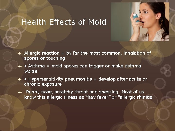 Identification of Common Spores Asma Tahir MPH Certified
