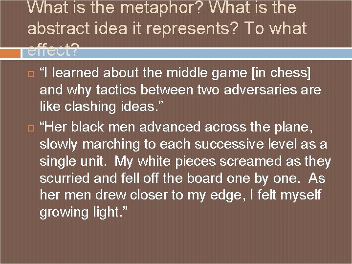 ABSTRACT TO CONCRETE LANGUAGE Improving writing through the