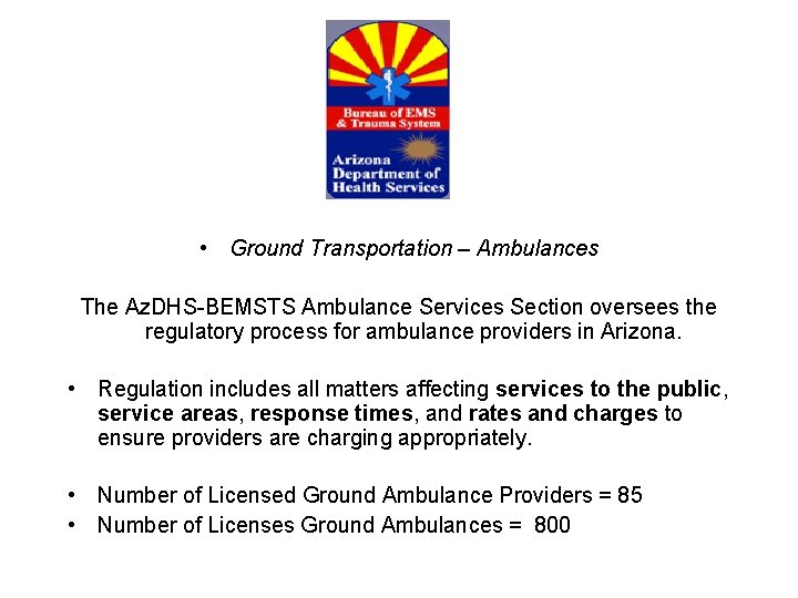 Emergency Medical Services EMS Patient Transport Options EMS