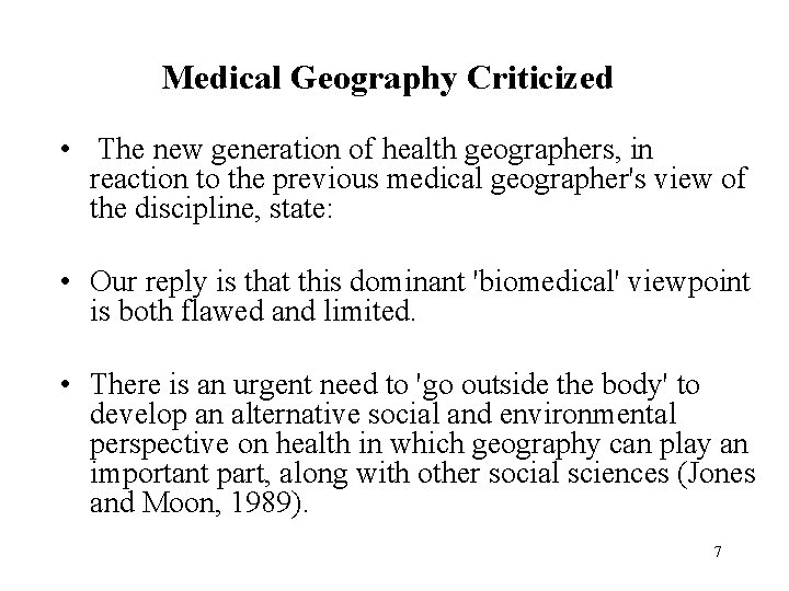 Introduction The main concerns of Geography may be