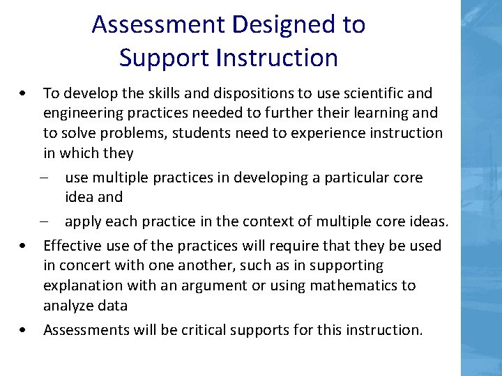 Developing Assessments for the Next Generation Science Standards