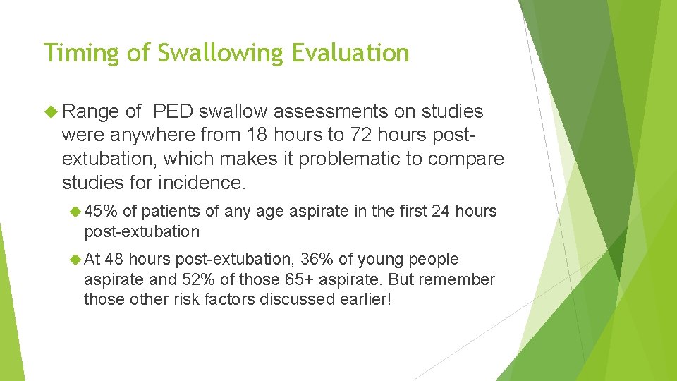PostExtubation Dysphagia PED Angela ParcaroTucker MA CCCSLP LSVT