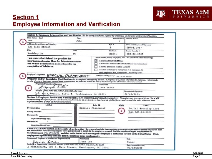 The Correct Way to Complete the Form I9