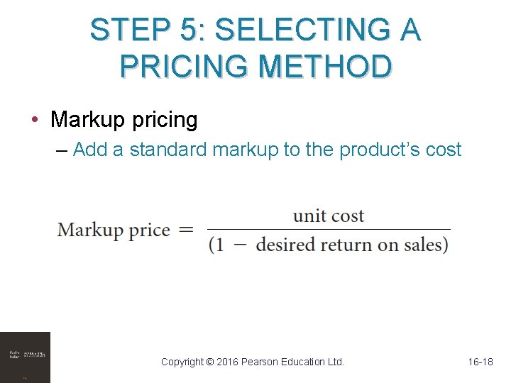 CHAPTER 16 Developing Pricing Strategies and Programs Copyright