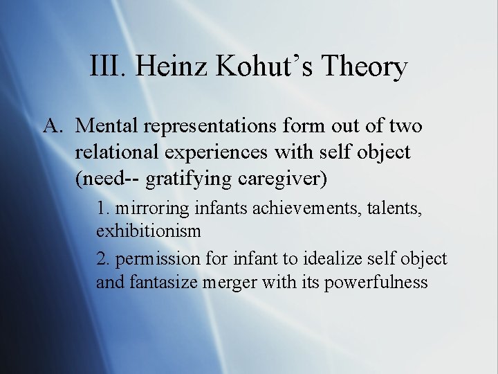 North American Object Relations Theories Dr Geoff Goodman