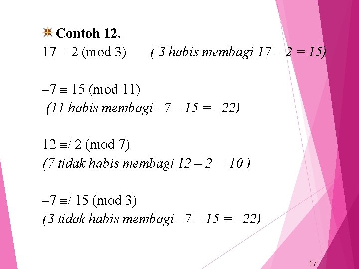 Teori Bilangan Pertemuan 9 Matematika diskrit 1 Ciri