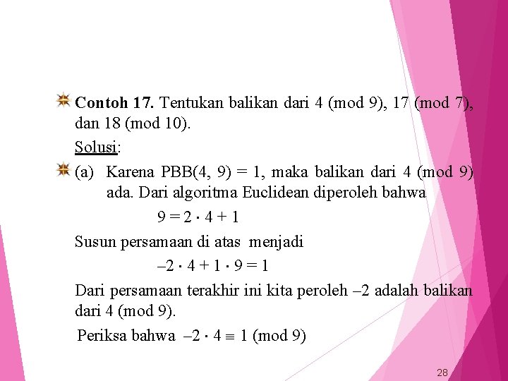 Teori Bilangan Pertemuan 9 Matematika diskrit 1 Ciri