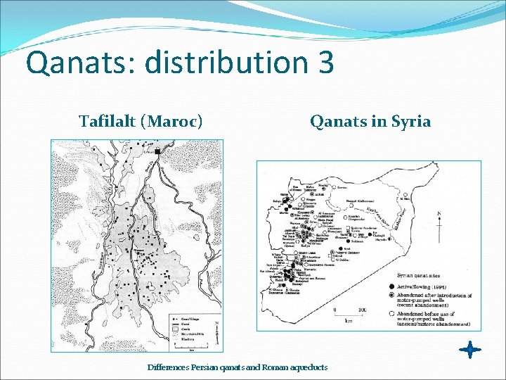 Differences between Persian qanats and Roman aqueducts A