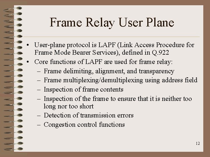 Chapter 13 Frame Relay ATM Business Data Communications