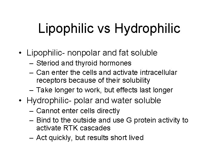 The Endocrine System Chapter 46 Hormones Chemical Messengers