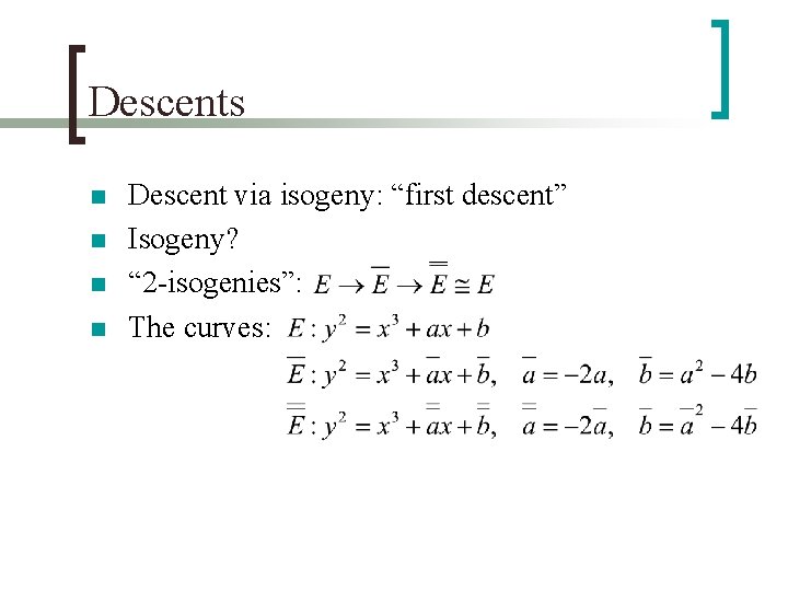 Finding a rational point on the elliptic curve