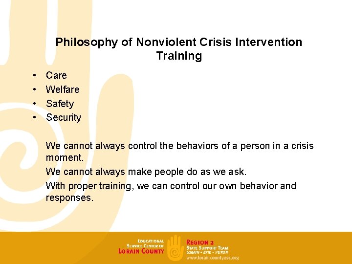 Nonviolent Crisis Intervention HYBRID Overview Certified Trainer Moira