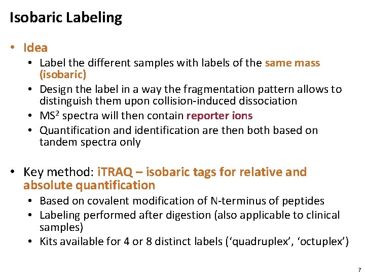 COMPUTATIONAL PROTEOMICS AND METABOLOMICS Oliver Kohlbacher Sven Nahnsen