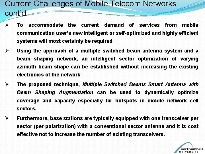 A Multiple Switched Beam Smart Antenna with Beam