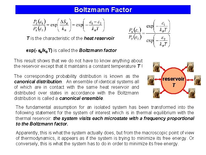 Lecture 21 Boltzmann Statistics Ch 6 We have