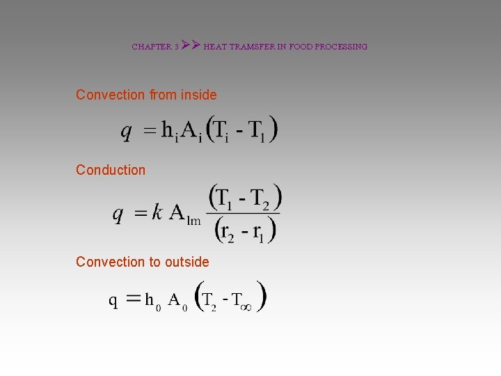 INTRODUCTION TO FOOD ENGINEERING Lecture 5 HEAT TRANSFER