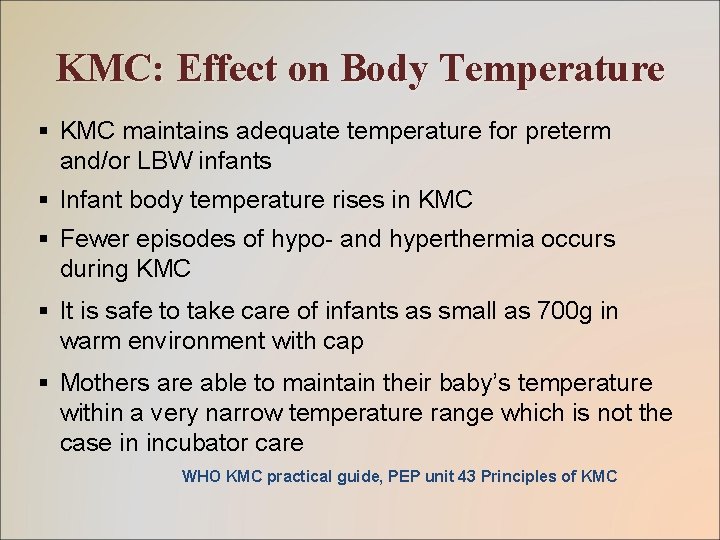 Neuroendocrine Mechanisms Providing the Benefits of Kangaroo Mother